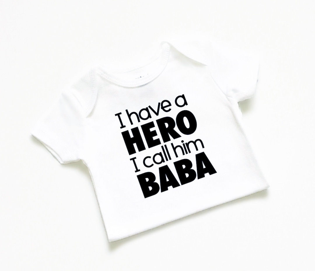 Custom Father's Day Bodysuit, Baba, Papa, Daddy, Father, Dad, Cute ...