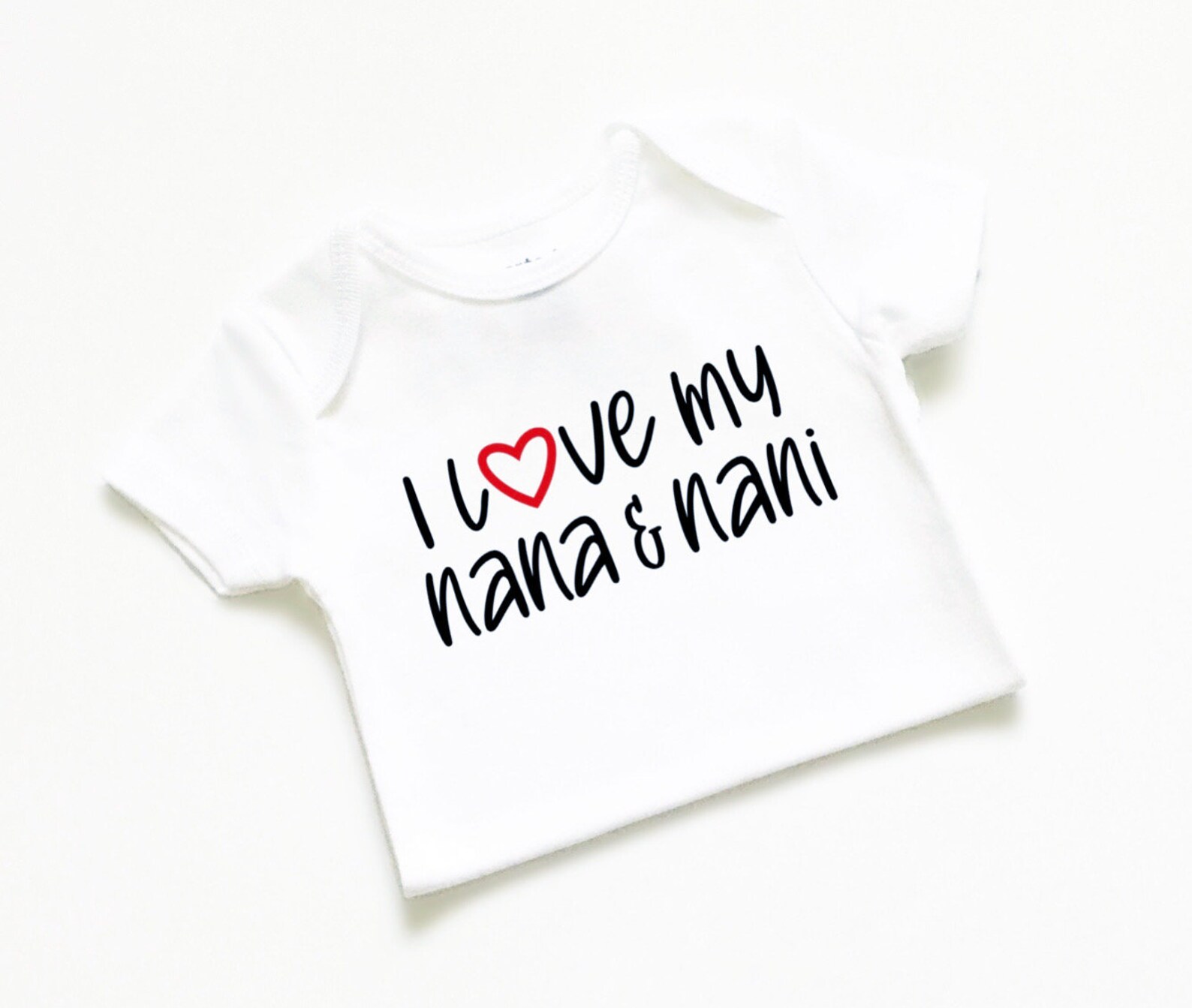 I Love My Nana Nani Bodysuit T-shirt Tee, Baby Outfit Clothes, New Baby ...