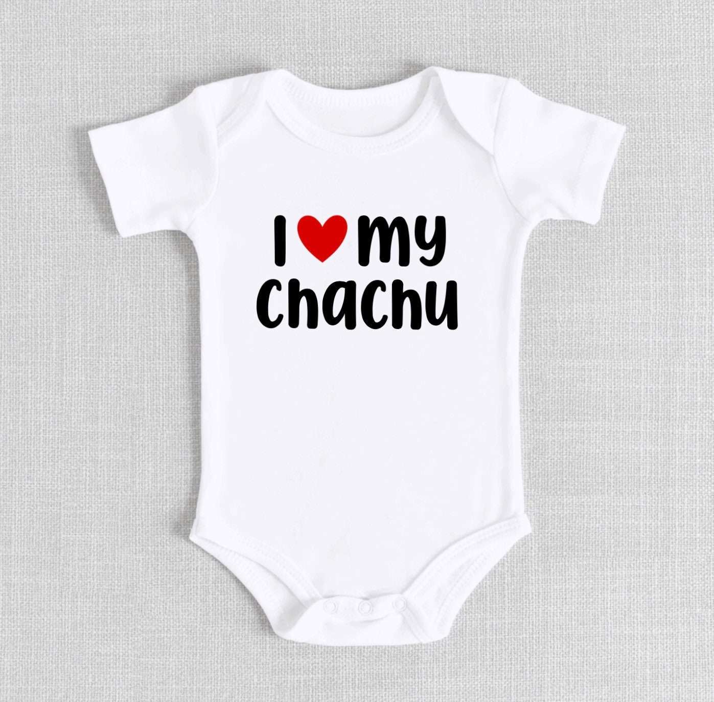 I Love My Chachu Bodysuit T-shirt Tee Baby Outfit Clothes - Etsy Canada