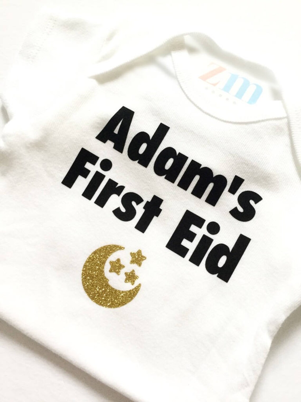 My First 1st Eid Personalized Bodysuit T-shirt, Eid Mubarak, Eidi ...