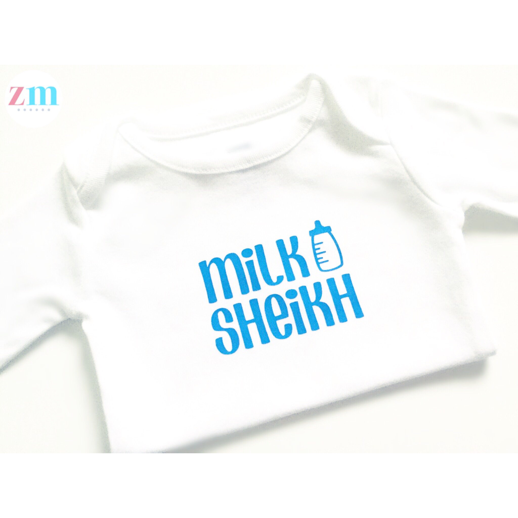 Milk Sheikh Baby Bodysuit, Baby Bottle, Boy, Baby Clothes, Islamic ...
