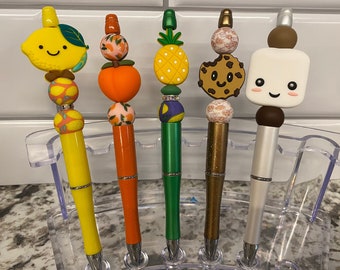 Lemon Beaded Pens - Etsy