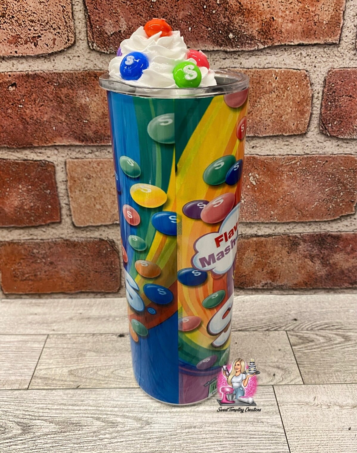 Flavor Mash up Candy Whipped Topping Lid Tumbler Topper Sublimation ...