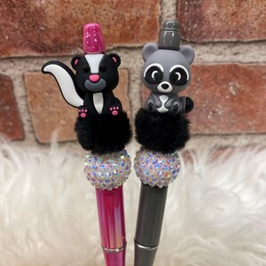 3D Zoo Animals Critters Pets Beaded Ballpoint Ink Pen Beadable Pens - Etsy