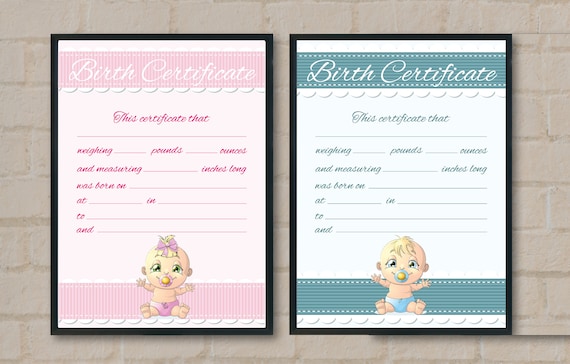 Boy Birth Certificate