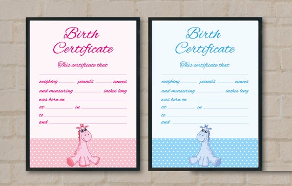 Boy Birth Certificate