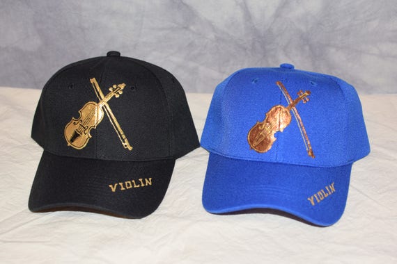 Musical Instruments Hand Painted Caps - Etsy