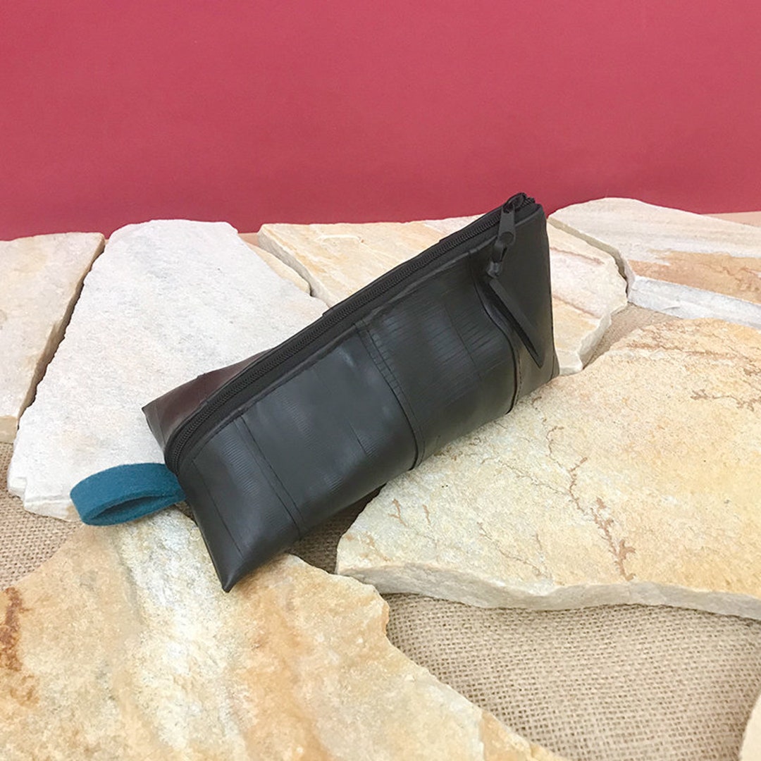 Upcycling Pencil Case Made From Bicycle Tube With Lining in Black ...