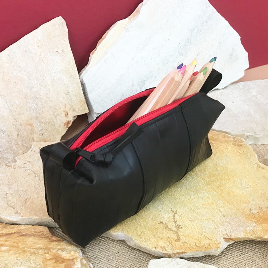 Pencil Case Made From Upcycled Bicycle Tube, Pencil Case, Cosmetic Bag ...