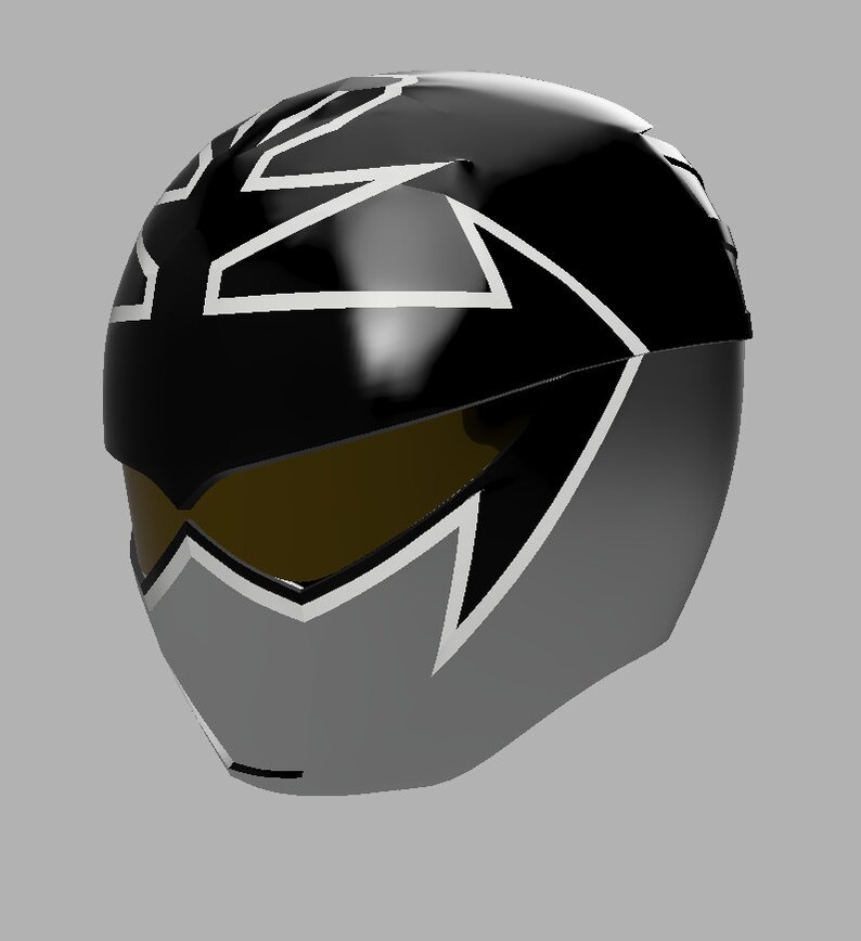 Mega Force Silver Ranger Helmet 3D Model - Etsy