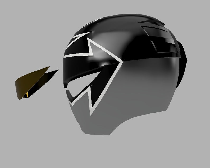 Mega Force Silver Ranger Helmet 3D Model - Etsy