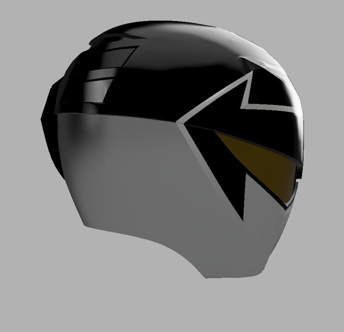 Mega Force Silver Ranger Helmet 3D Model - Etsy