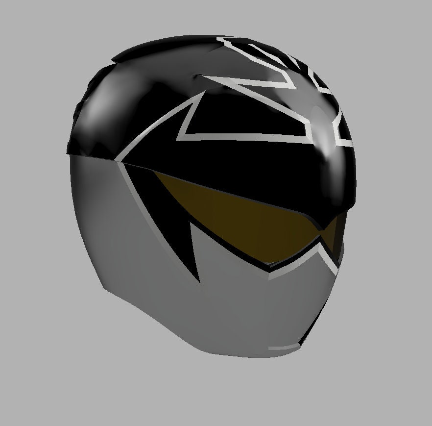 Mega Force Silver Ranger Helmet 3D Model - Etsy
