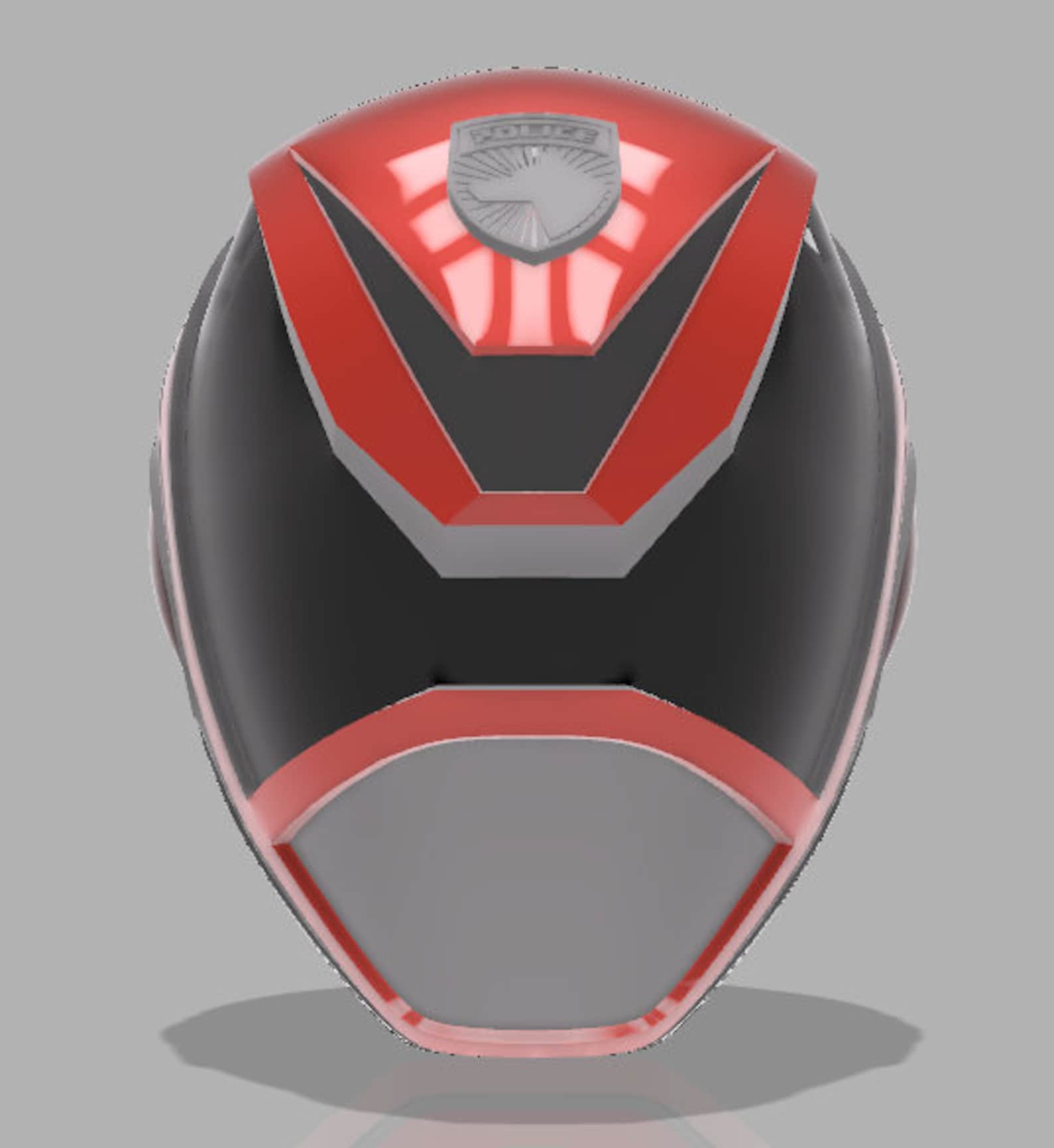 SPD Red Ranger Helmet 3D Model - Etsy Finland