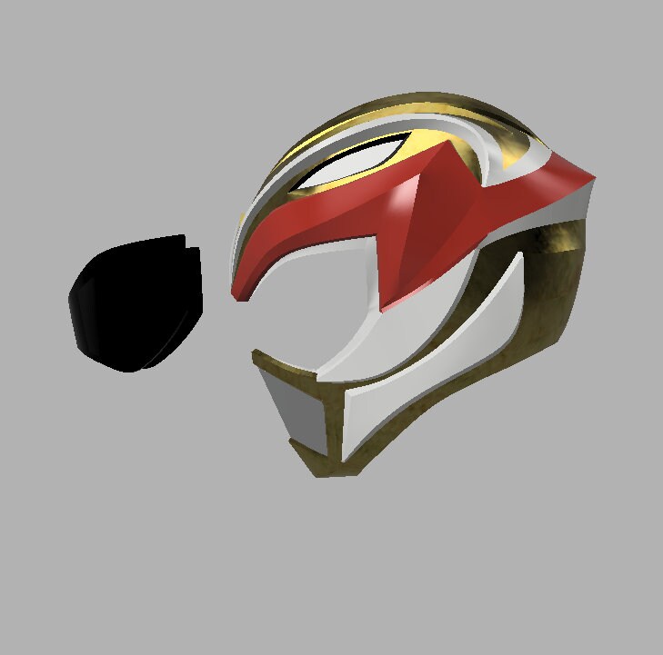 Ryu Ranger Helmet 3D Model - Etsy