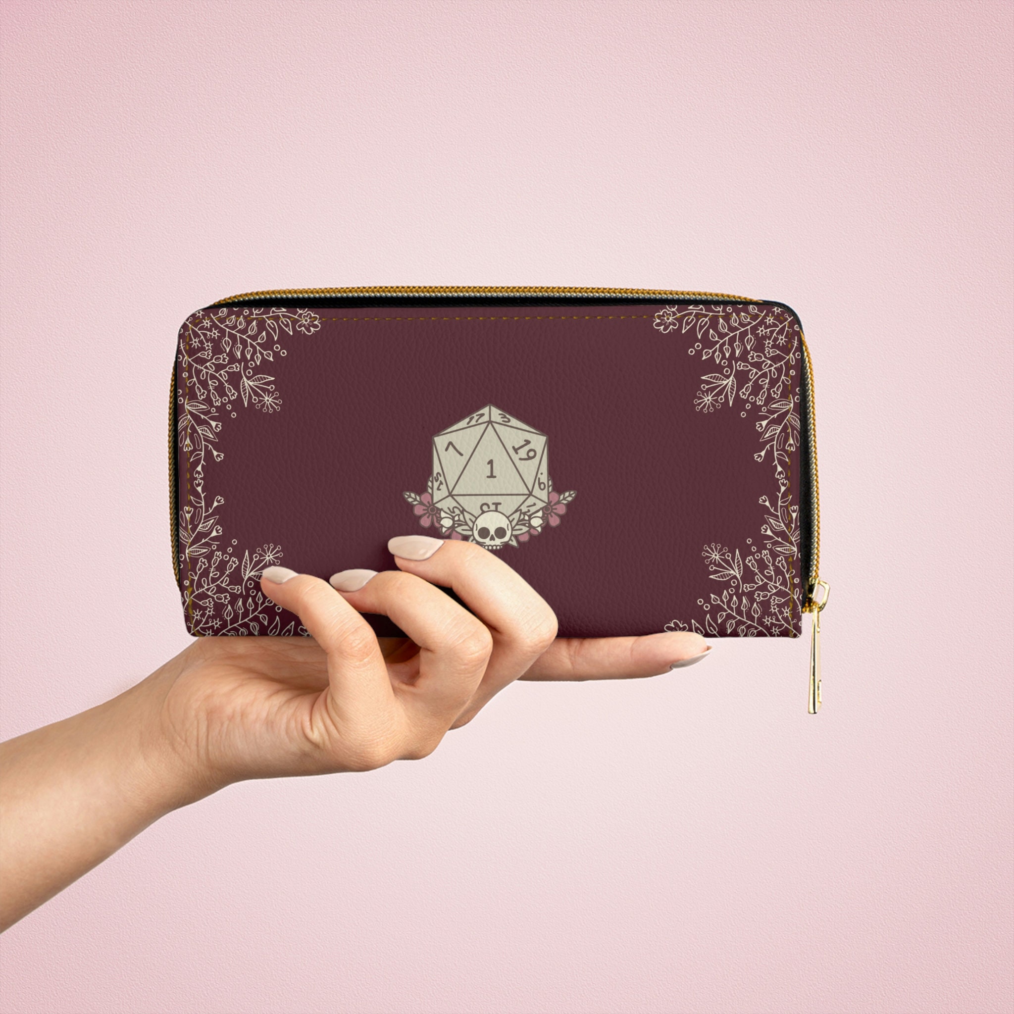 Critical Success/fail Wallet | Zipper Wallet, Dungeons and Dragons, Dnd ...