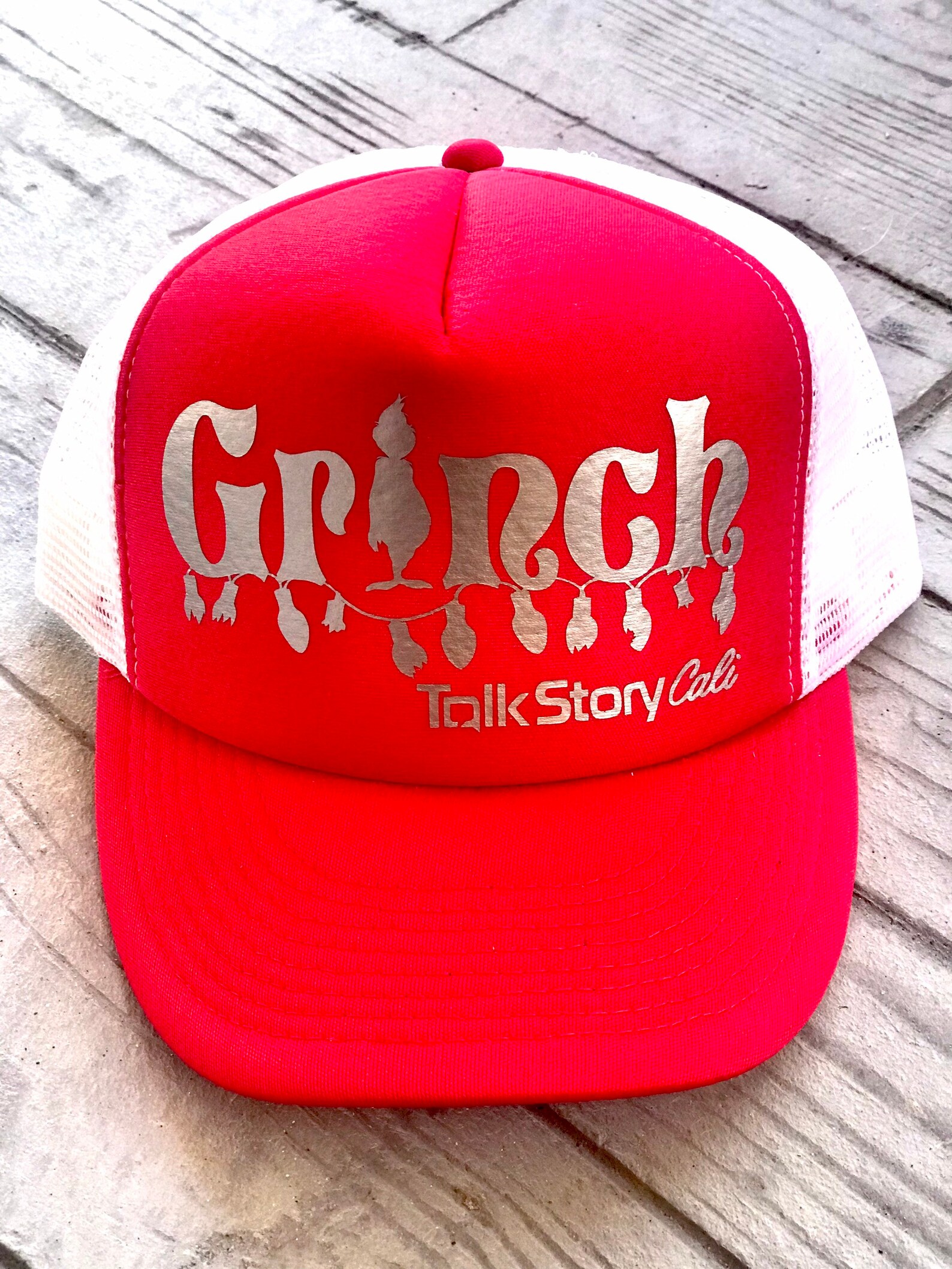 GRINCH Holiday Trucker Hat - Etsy