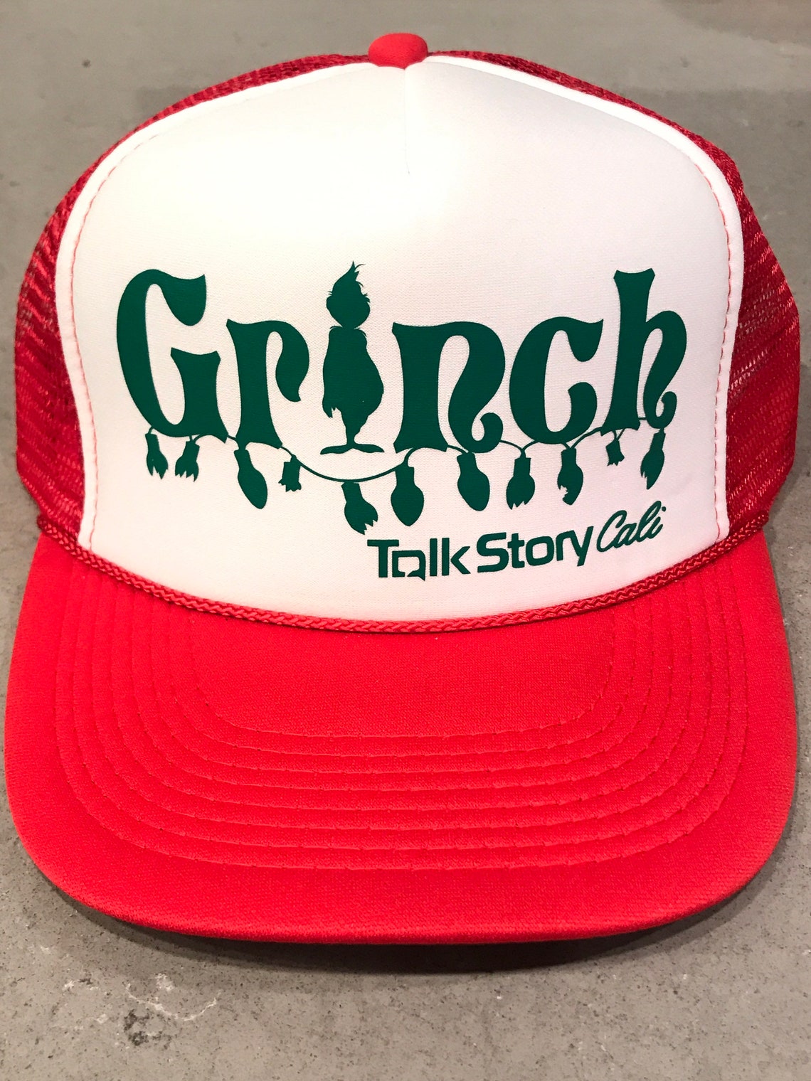 GRINCH Holiday Trucker Hat - Etsy