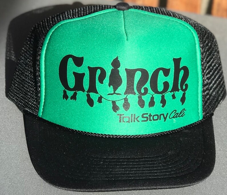 GRINCH Holiday Trucker Hat - Etsy