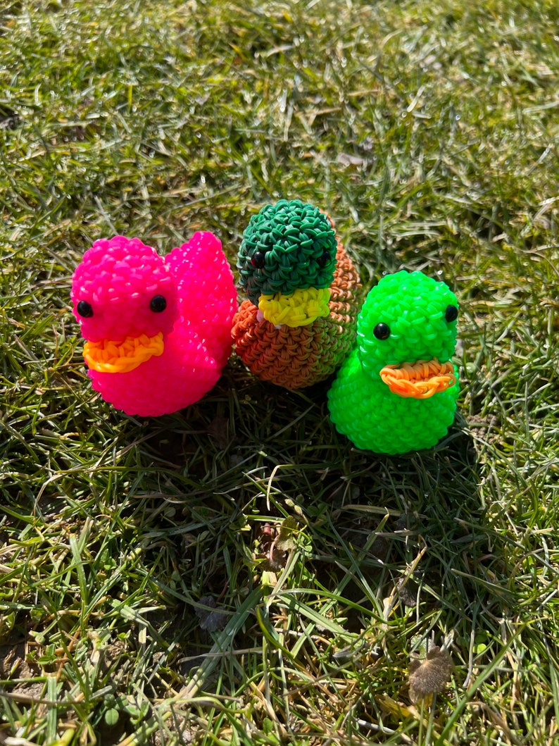 Loomigurumi Duck Rainbow Loom Animal - Etsy