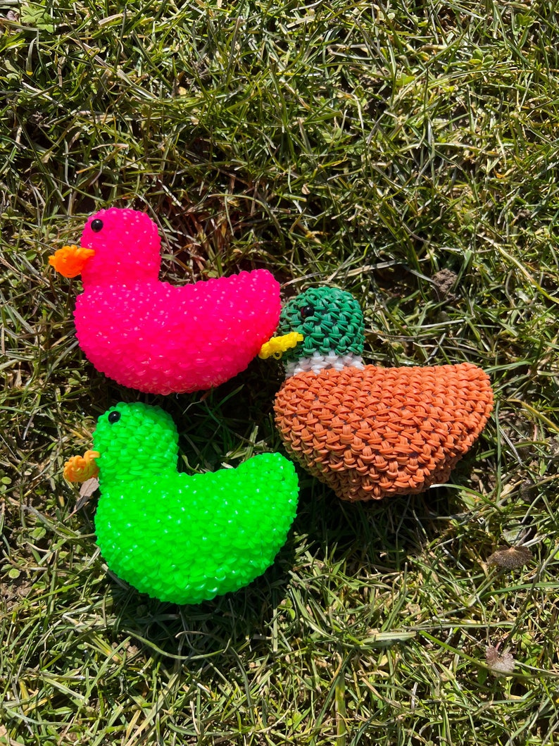 Loomigurumi Duck Rainbow Loom Animal - Etsy