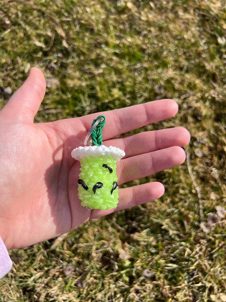 Loomigurumi Boba Keychains Rainbow Loom Food - Etsy