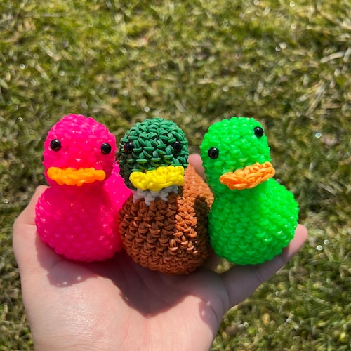 Loomigurumi Duck Rainbow Loom Animal - Etsy