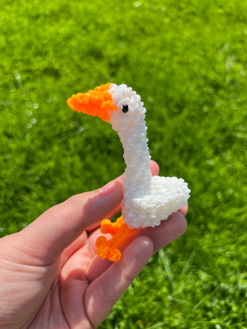 Loomigurumi Goose Rainbow Loom Animal - Etsy