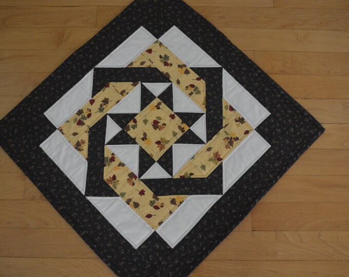 Quilted Table Topper - Square in Square Pattern - Etsy