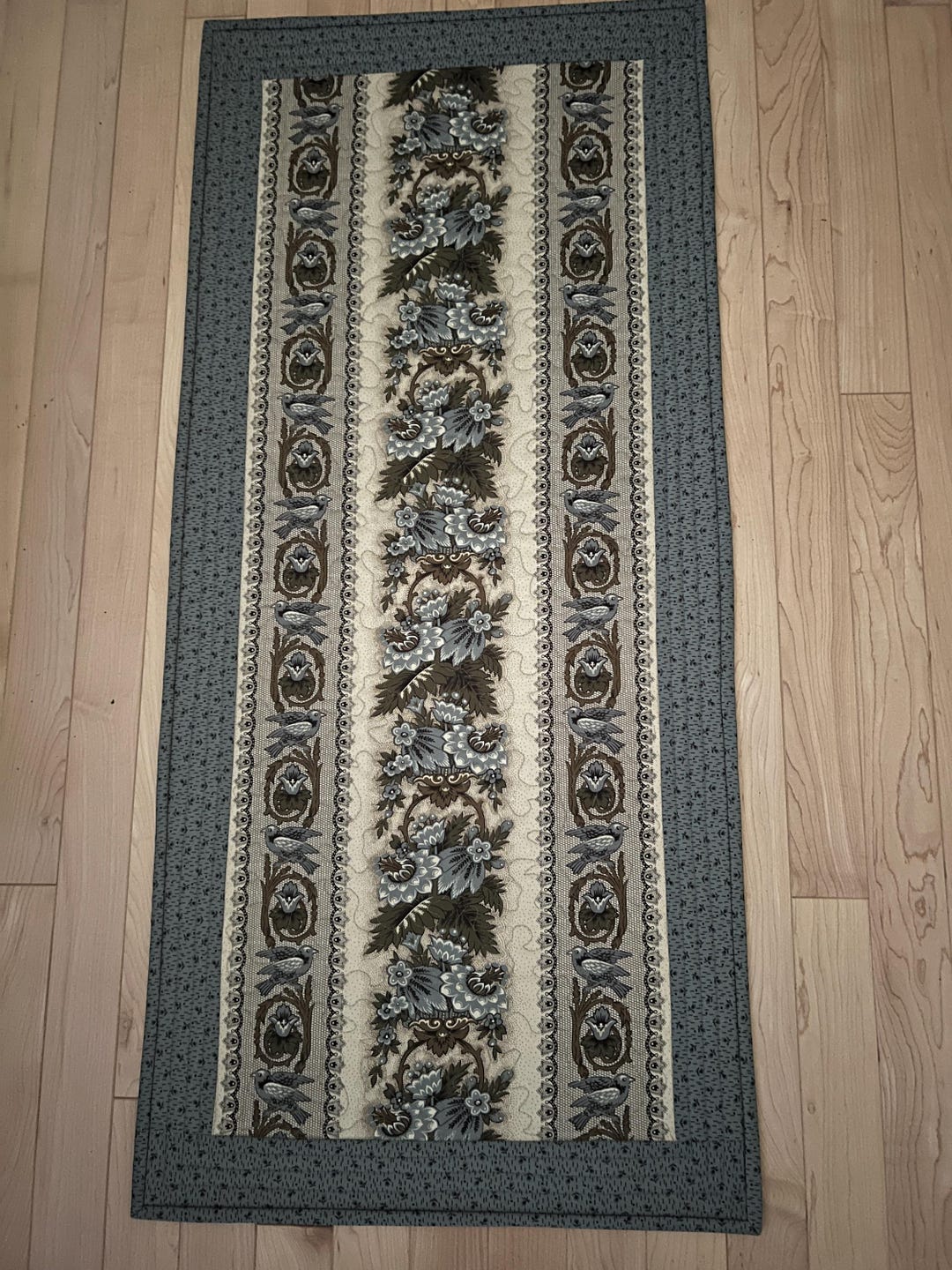 Bluebird Manor Quilted Table Runner 18"x40" - Etsy