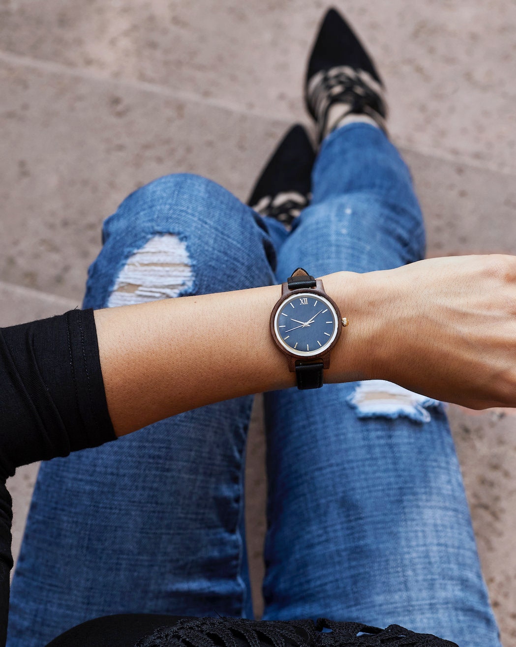Aurora - Obsidian | Personalized Women's Watch | Gold Woman Watch ...