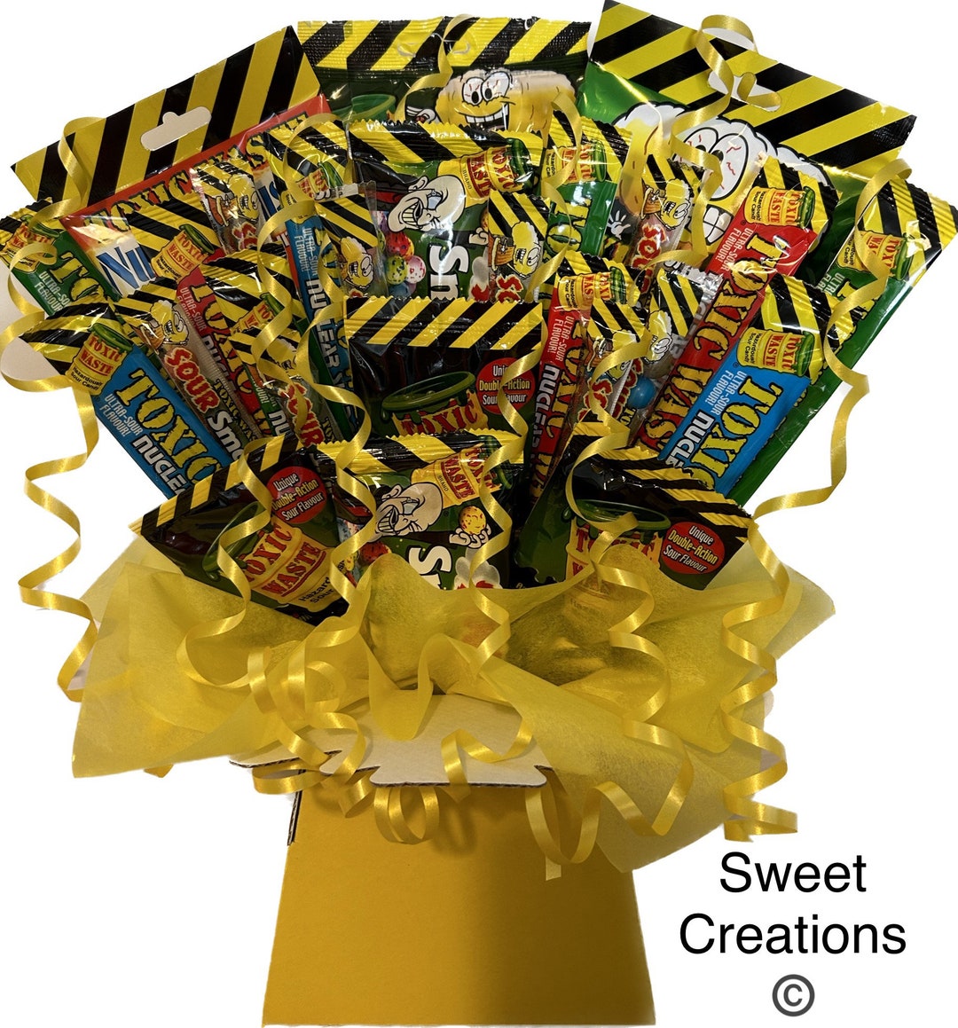 Toxic Waste Sweet Bouquet Sour Sweets Gift Birthday Sour Candy - Etsy