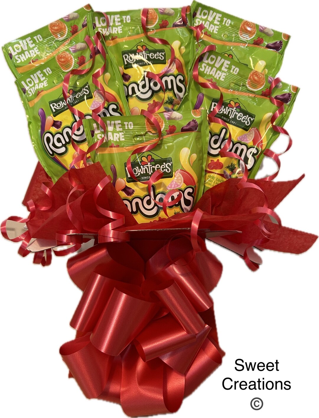 Rowntrees Randoms Sweet Bouquet SWEET CREATIONS Sweet Hamper Gift Party ...