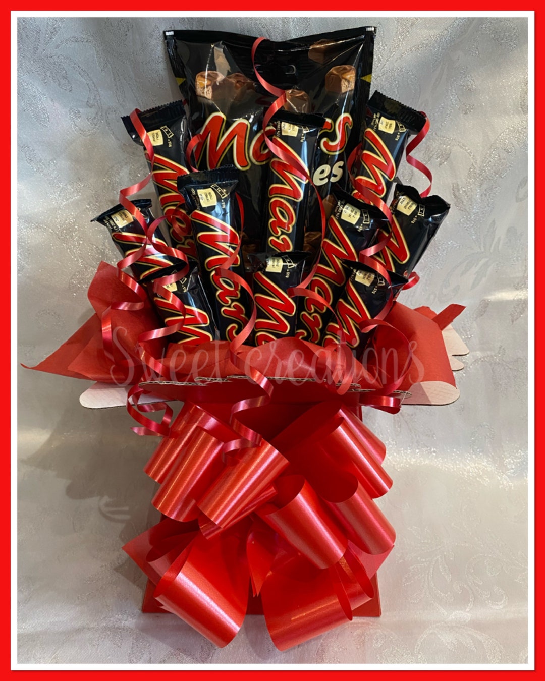 Mars Bar Chocolate Bouquet SWEET CREATIONS Sweet Hamper Gift - Etsy UK