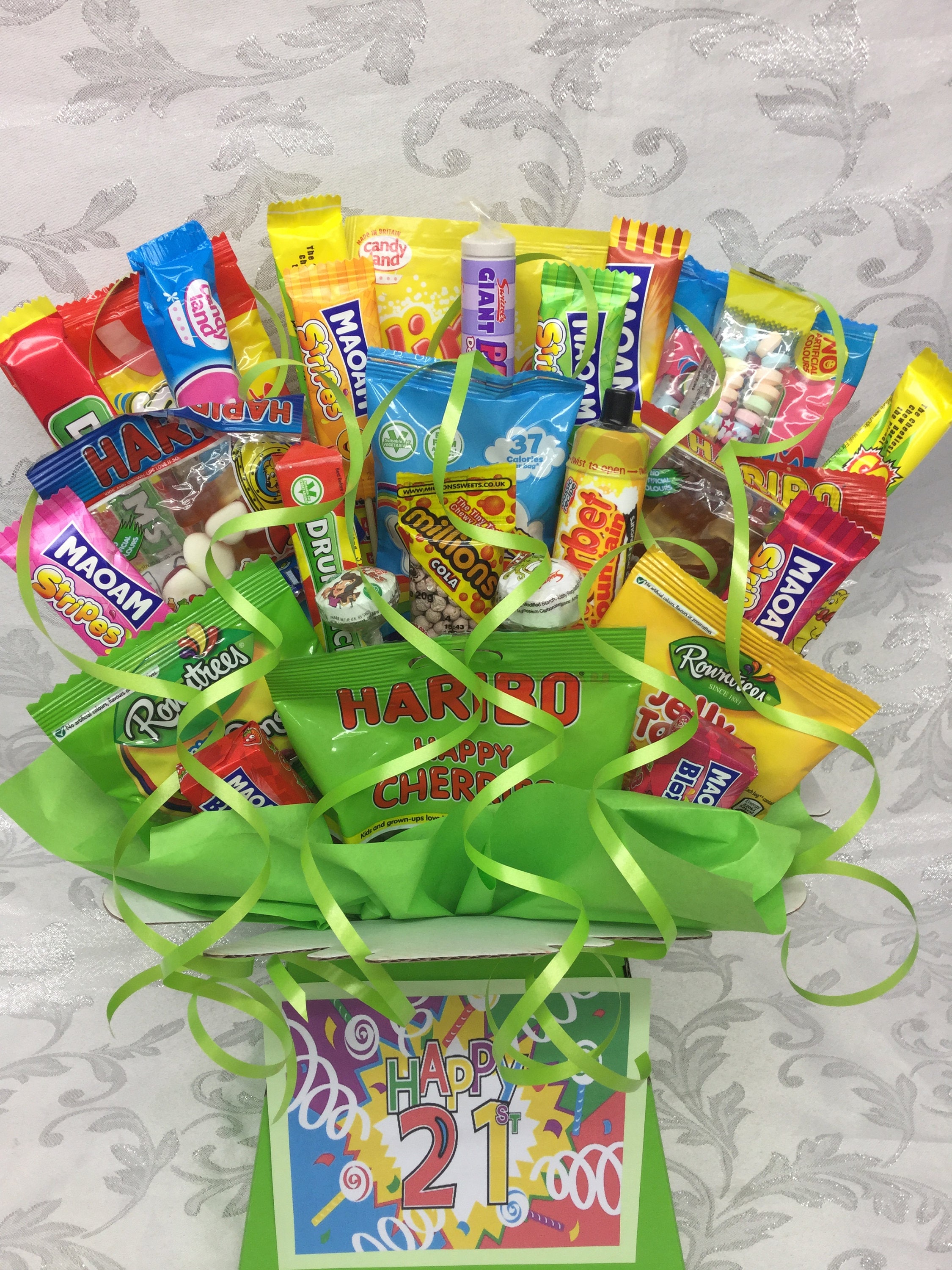 Sweet Bouquet 21st Birthday SWEET CREATIONS Sweet Hamper | Etsy UK