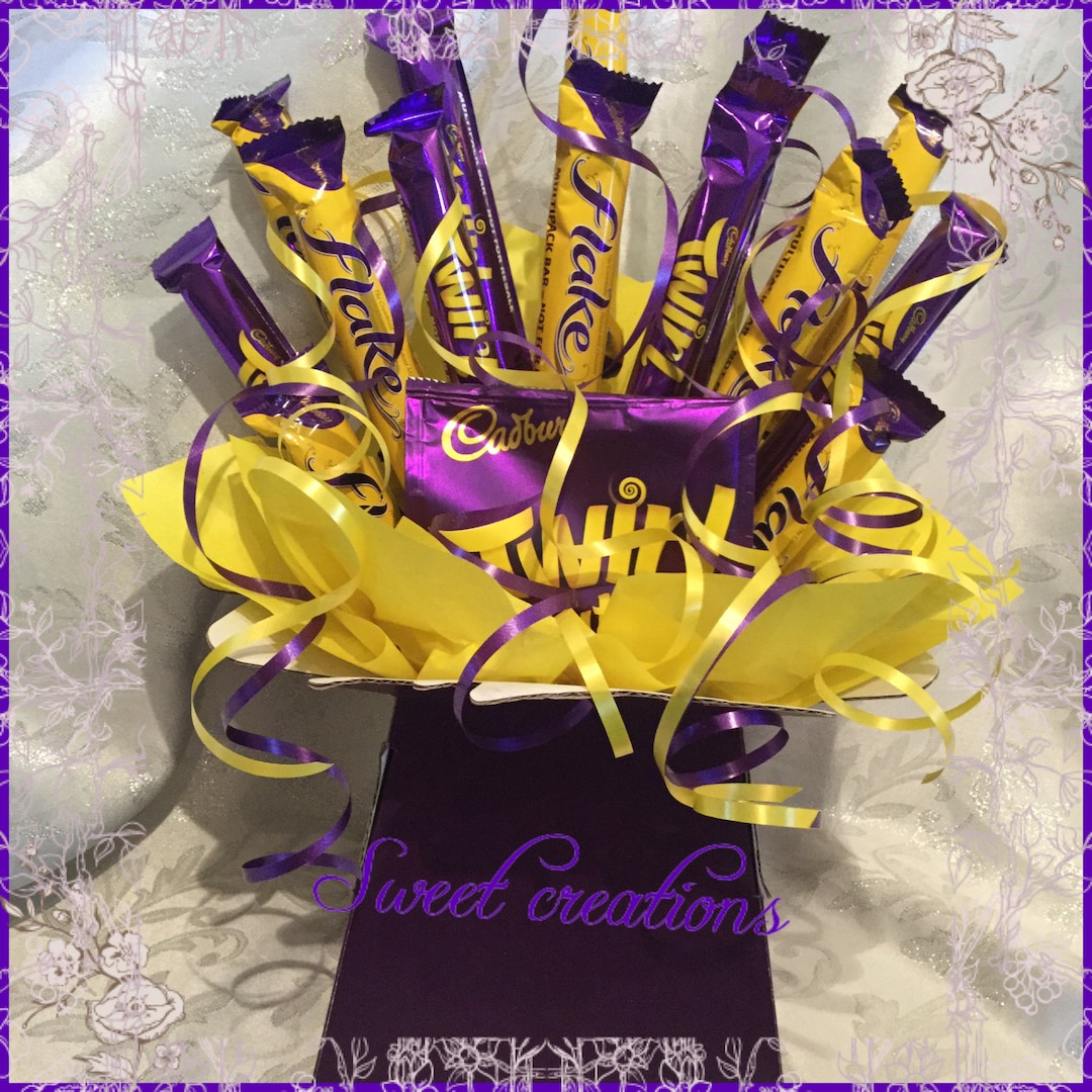 Flake and Twirl Chocolate Bouquet SWEET CREATIONS Sweet Hamper Gift ...