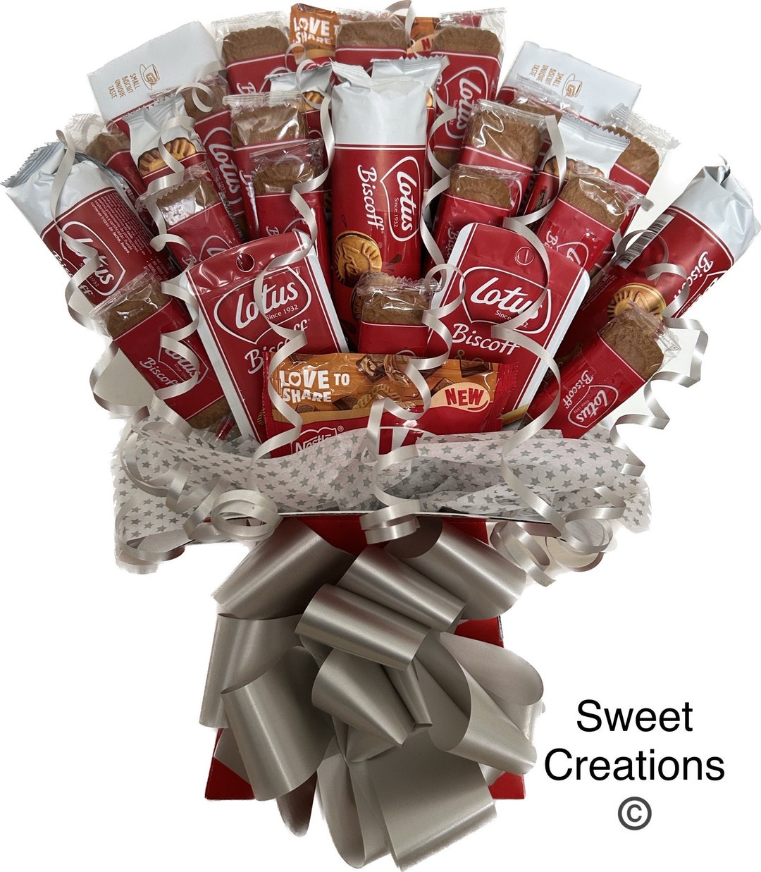 Lotus Biscoff Biscuit Bouquet Sweet Creations Tablecentre Sweet Hamper ...