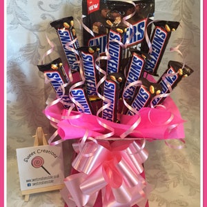 Snickers Chocolate Bouquet SWEET CREATIONS Sweet Hamper Gift - Etsy