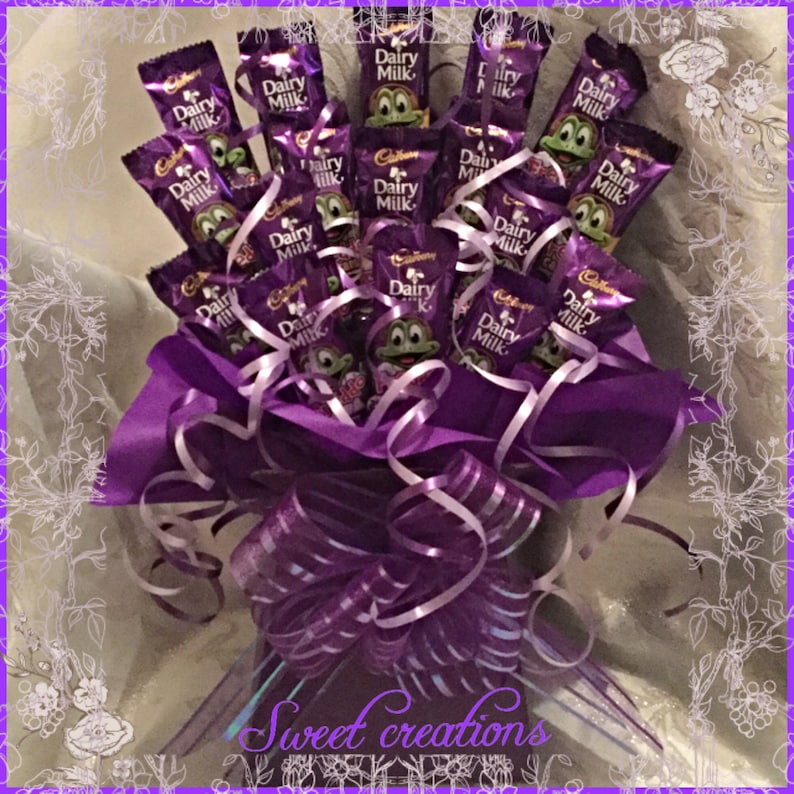 Dairy milk freddo chocolate bouquet sweet creations Christmas | Etsy