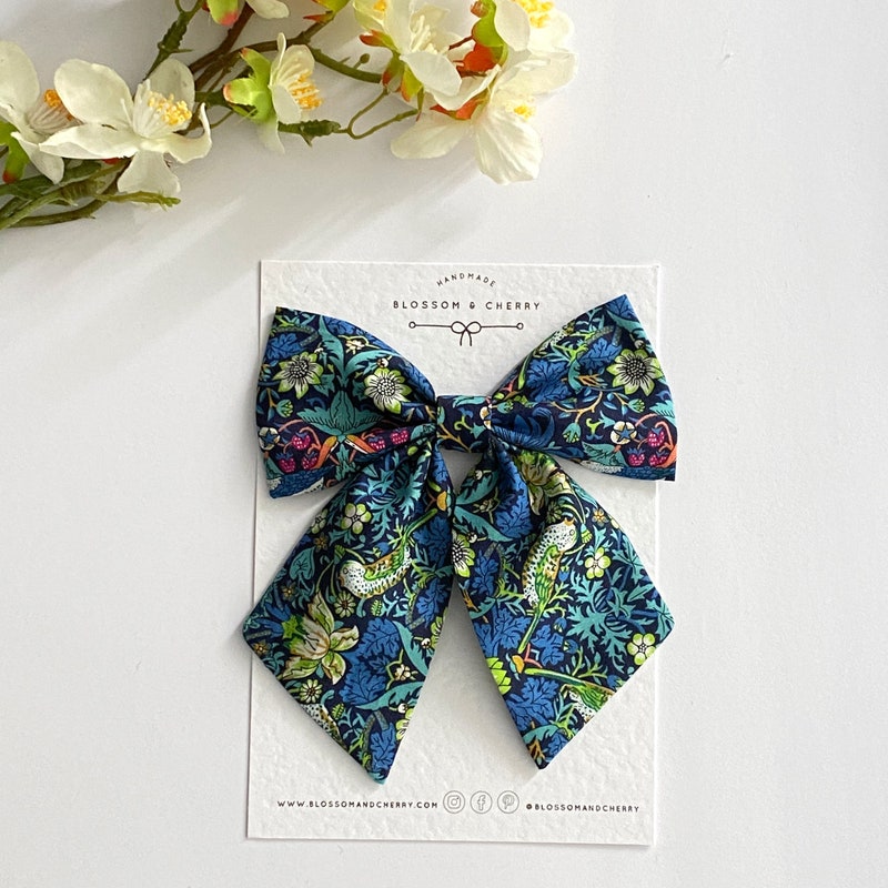 Bow Print Fabric - Etsy UK