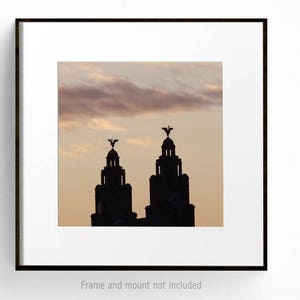 Liverpool Wall Art Liver Building Print Large Wall Art Sunest ...