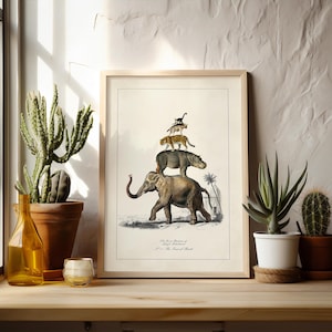 Surreal Animal Art Set of 3 Print Vintage Posters Funny Animal Prints ...