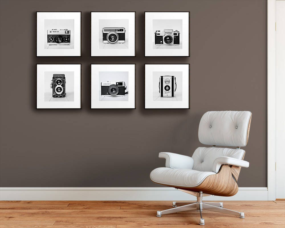 Vintage Camera Set of 6 Prints Camera Wall Art Gift for - Etsy UK