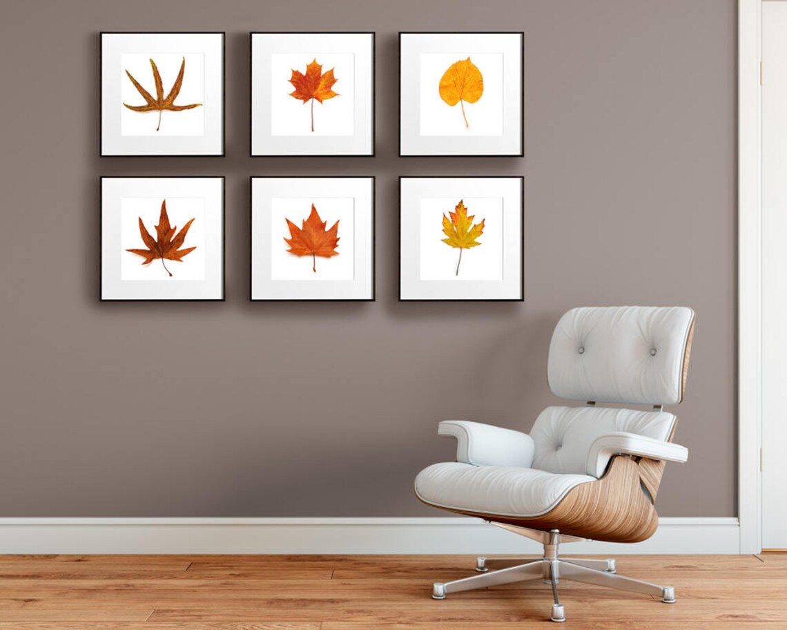 Minimalist Nature Art Leaf Art Prints Botanical Wall Art | Etsy UK