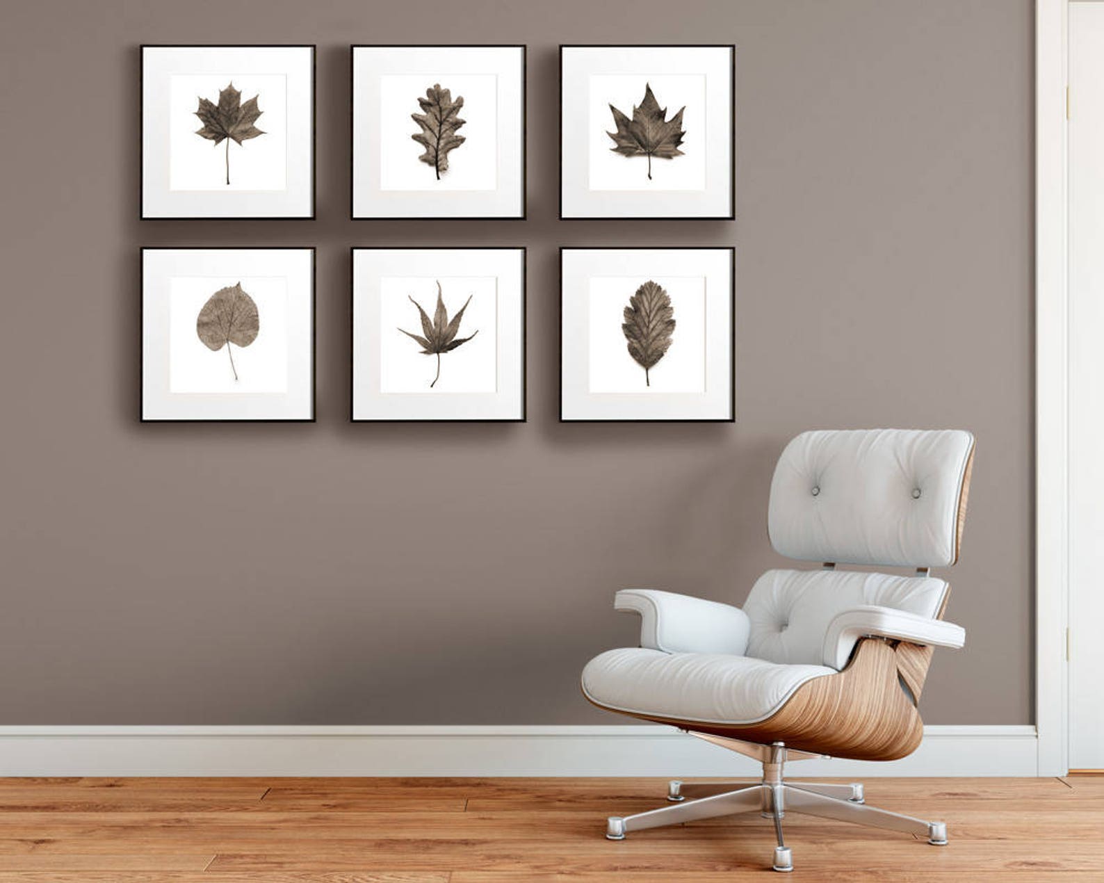 Large Botanical Prints Leaf Art Prints Botanical Wall Art | Etsy