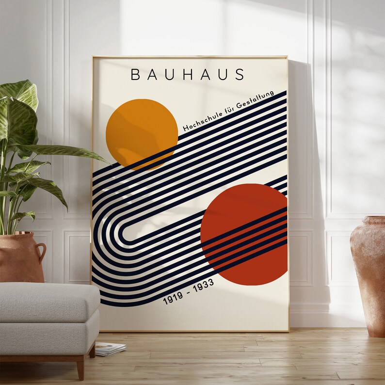 Bauhaus Print Affiche Bauhaus Poster Minimalist Art Modern Art Modern ...
