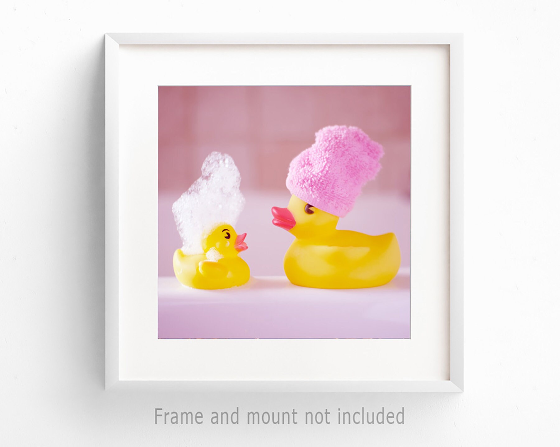 Cute Rubber Duck Print Nursery Wall Art Aqua Wall Art | Etsy UK