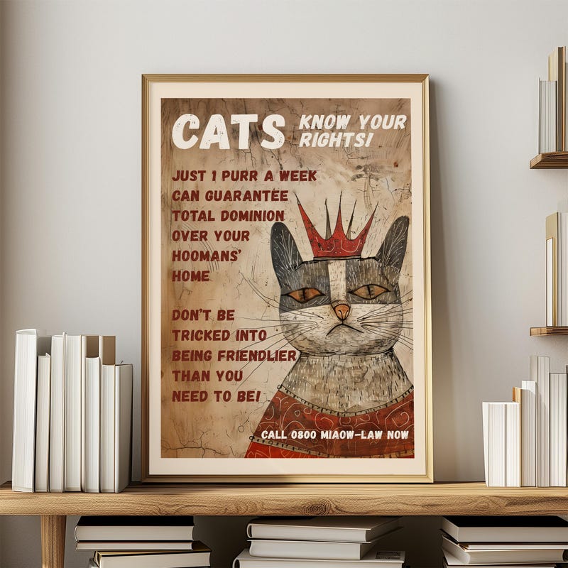 Cat Poster - Etsy