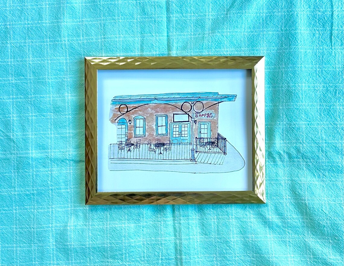 Copper Top, Tuscaloosa AL Watercolor Print - Etsy