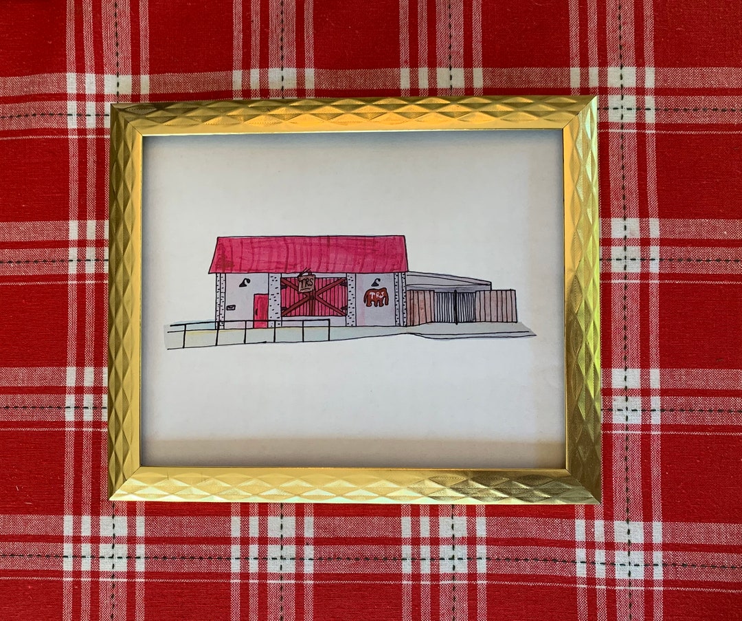 Red Shed Bar, Tuscaloosa AL Print - Etsy